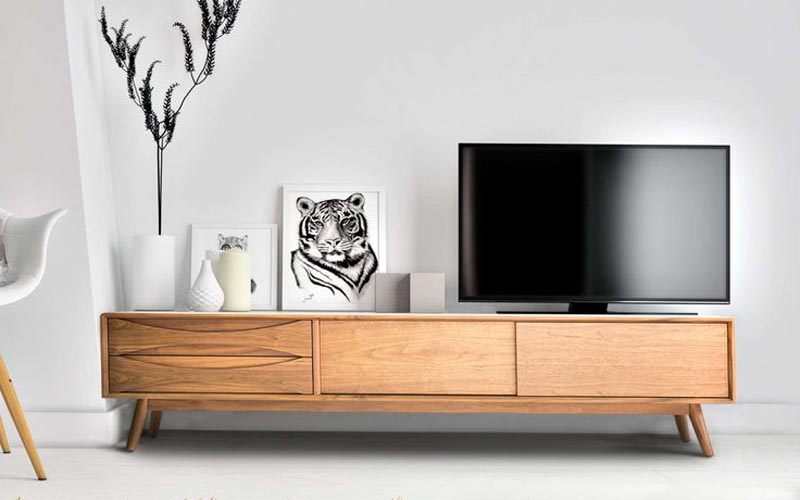 10 Model Meja TV Kayu yang Fungsional dan Mempercantik Dekorasi Ruang ...